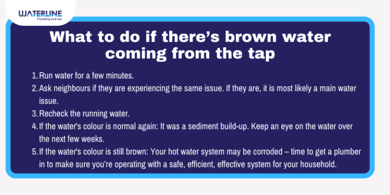 Brown Water Coming from Tap! What Should I Do?